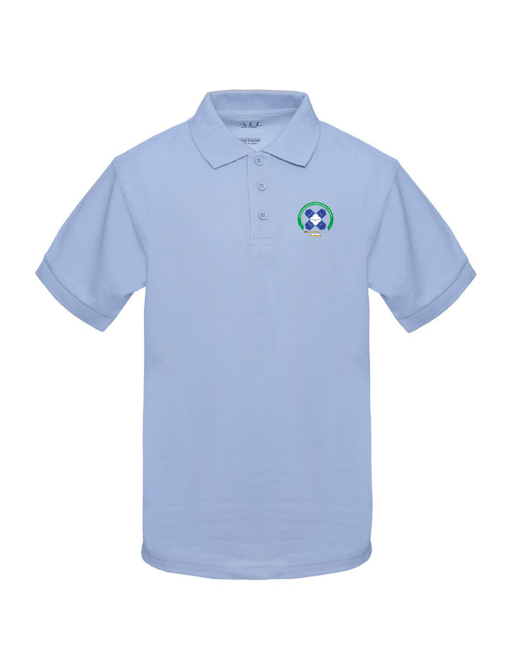 F.K.C.P. III Christian Schools Light Blue Polo – Faith Uniforms