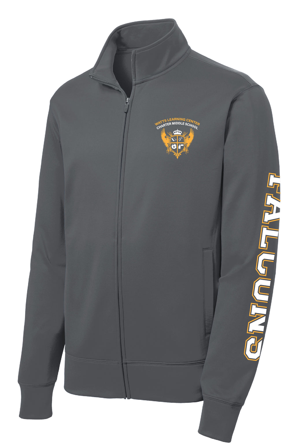 Watts Middle School No Hood Full Zip-Up – Faith Uniforms